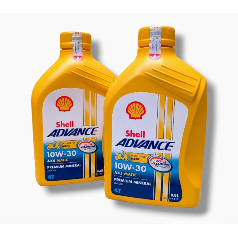 Jual OLI SHELL ADVANCE AX5 MATIC 10W-30 oli motor matic shell advance original | Shopee Indonesia