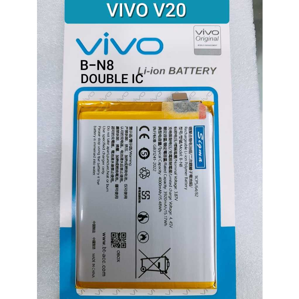 Jual VIVO V20 V21 4G BN8 DOUBLE IC BATTERY BATERE VIVO B-N8 BATRE B N8 ...