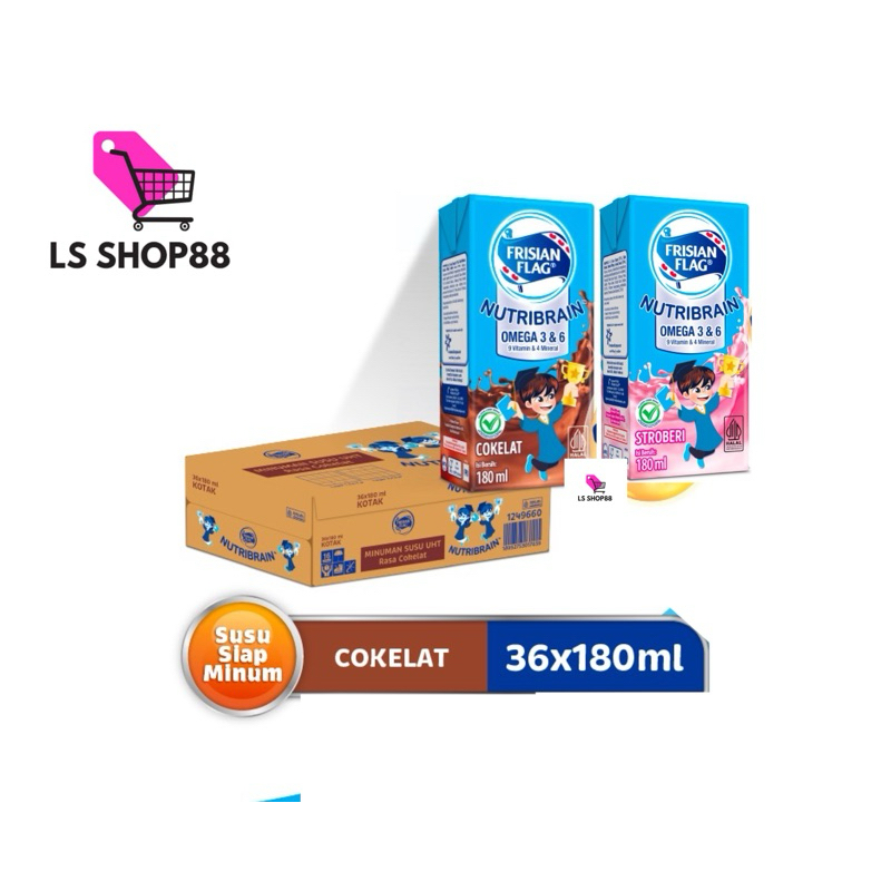 Jual Susu UHT Frisian Flag Omega 180ml Dus / Karton ( 36 Pcs) | Shopee Indonesia