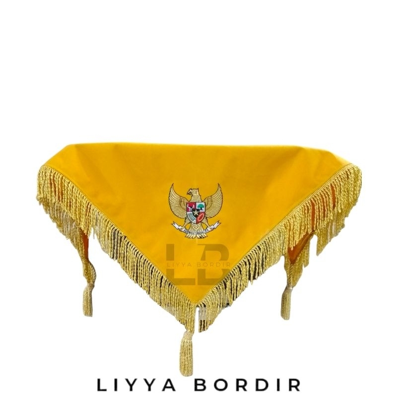 Jual Alas Taplak Baki Logo Garuda Rumbai Emas Bordir Komputer | Shopee ...