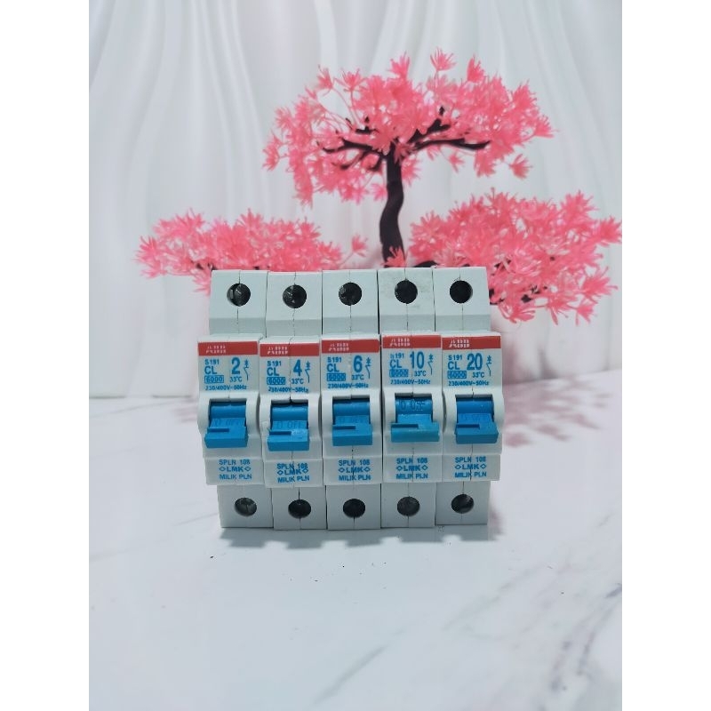 Jual Mcb Pln abb 1phase 2A 4A 6A 10A 16A 20A 25A 35A original | Shopee Indonesia