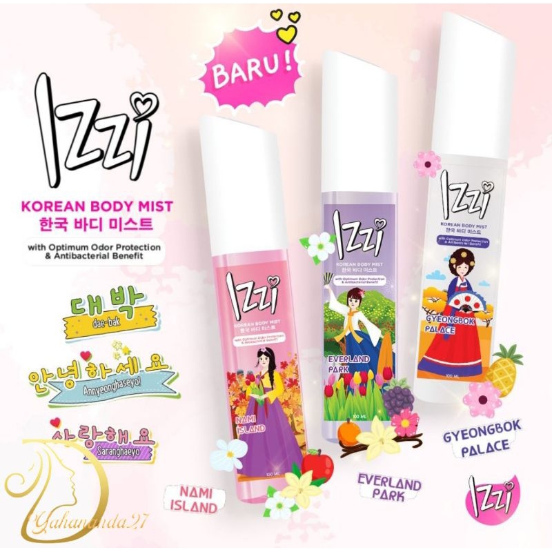 Jual IZZI Body Mist | Fine Fragrance Mist Tahan Lama 100ML | Shopee ...