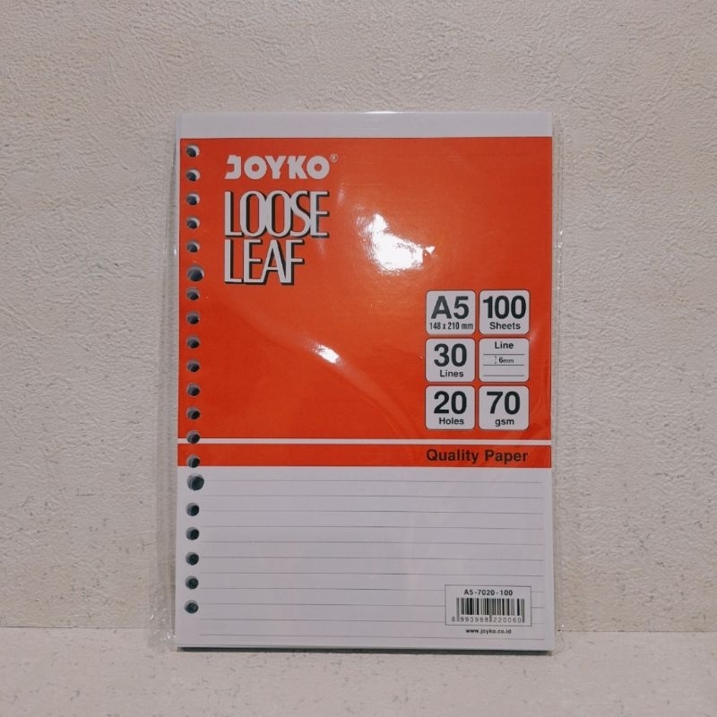 Jual loose leaf A5 isi 100 Joyko | Shopee Indonesia
