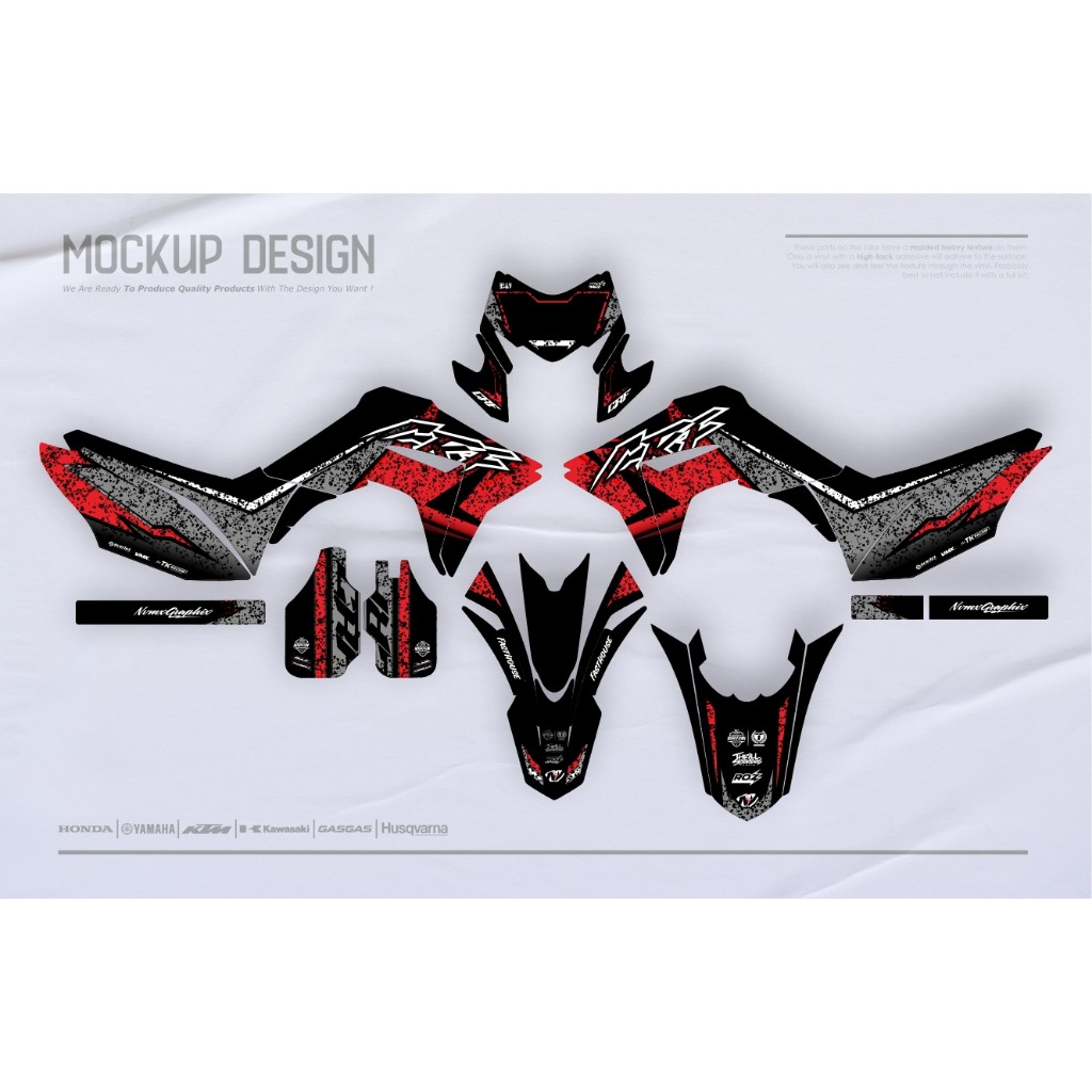 Jual Decal Premium Honda CRF 150 L New Design Custom Design Full Body ...