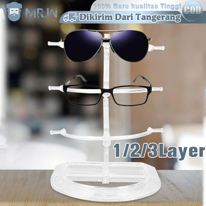 Jual Rak Pajangan Kacamata 1/2/3 Layer Rak Tempat Kacamata Rak Display ...