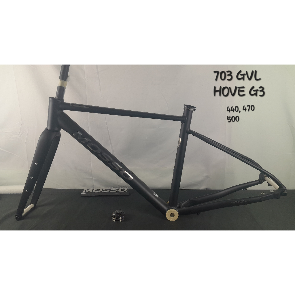 Jual FRAME SET SEPEDA MOSSO GRAVEL HOVE G3 703 700C FULL ALLOY INCLUDE ...