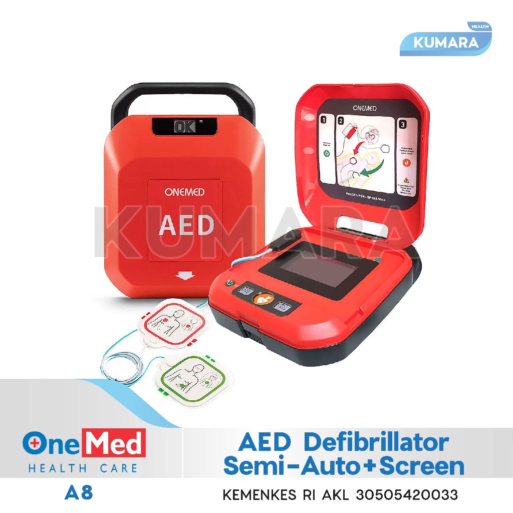 Jual ONEMED - AED Defibrillator OneHeart A8 Semi Auto With Screen | Shopee Indonesia
