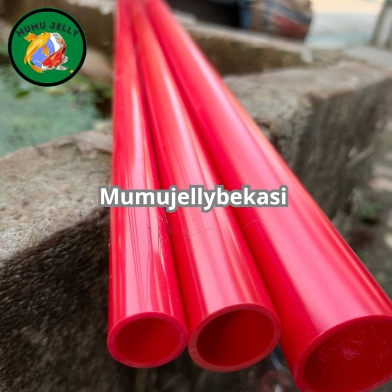 Jual LS pipa 20mm/25mm/32mm pipa pipe paralon -merah menyala pipa aquarium akuarium-permeter ...