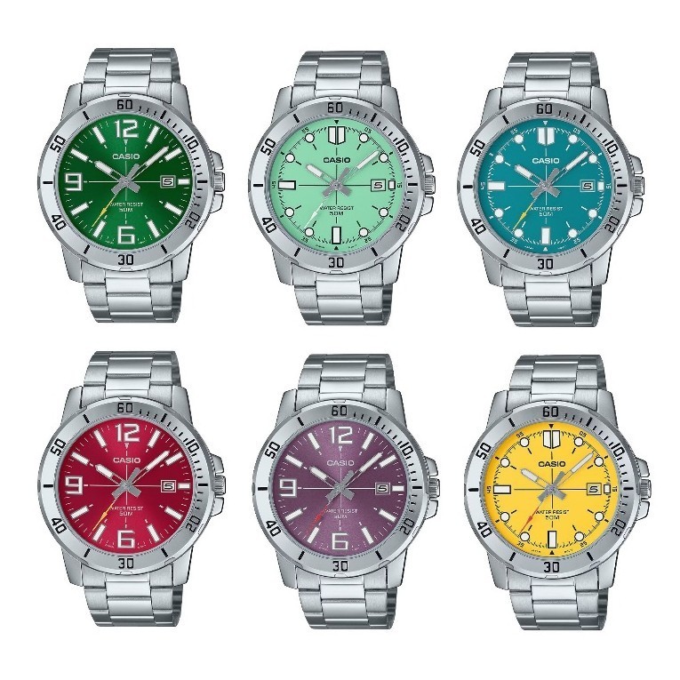 Jual JAM TANGAN PRIA CASIO MTP-VD01D-3B / MTP-VD01D-3E1 /MTP-VD01D-3E2 ...