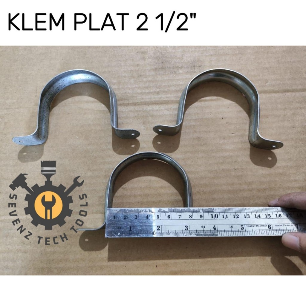 Jual KLEM PIPA PLAT BESI/KLEM SENG BENTUK OMEGA 2 1/2" TEBAL | Shopee ...