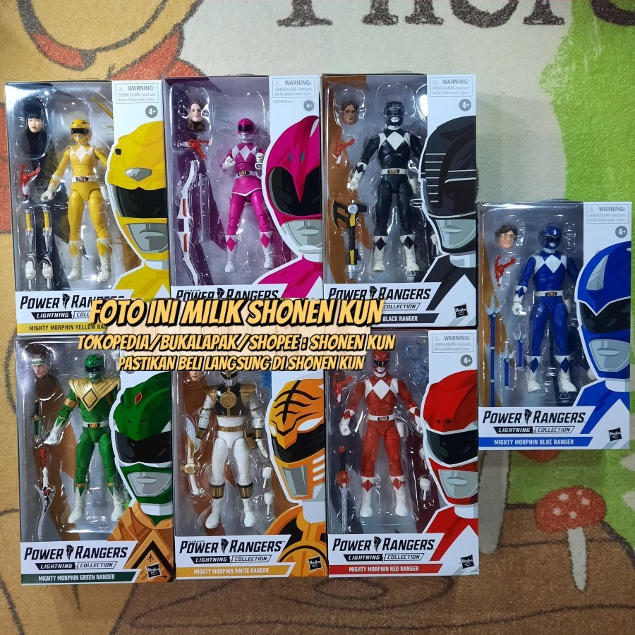 Jual LIGHTNING COLLECTION SET RANGER MMPR MAINAN POWER RANGERS ORIGINAL ...