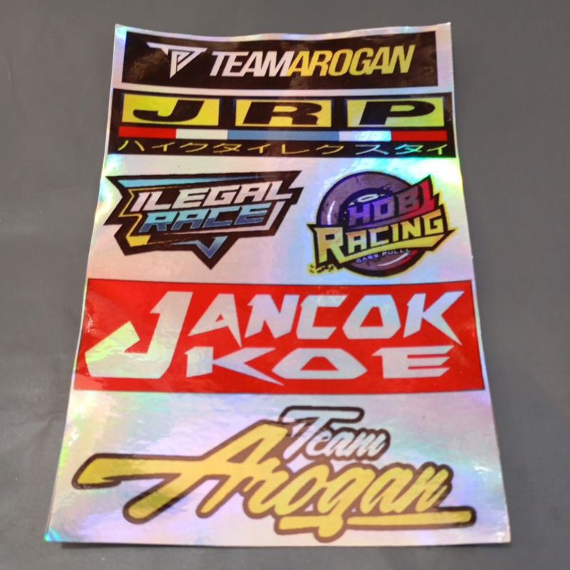 Jual stiker papan hologram (team arogan) | Shopee Indonesia