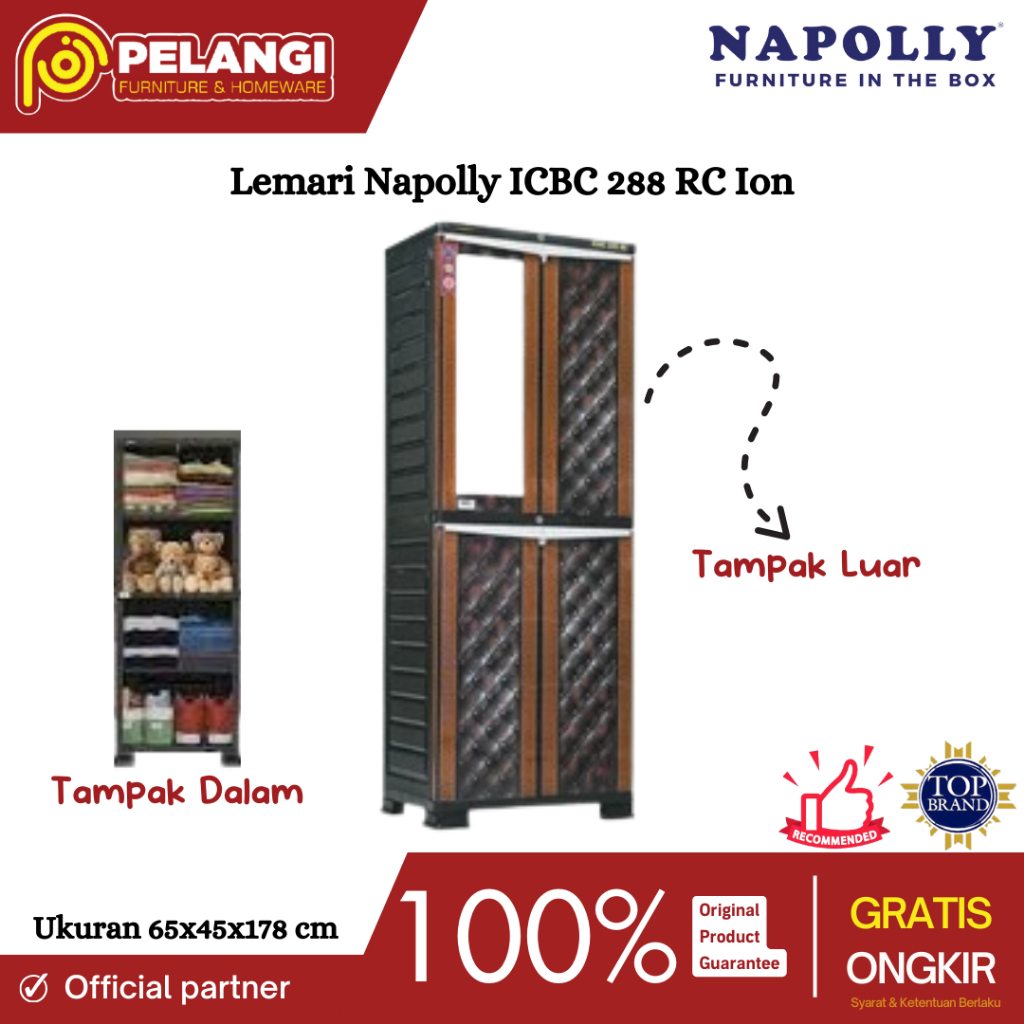 Jual Lemari Napolly ICBC 288 RC Ion | Lemari Napolly ICBC 288 GC Ion ...