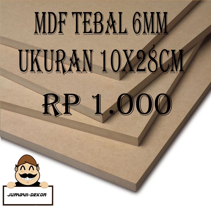 Jual papan mdf tebal 6mm ukuran 10x28 | Shopee Indonesia