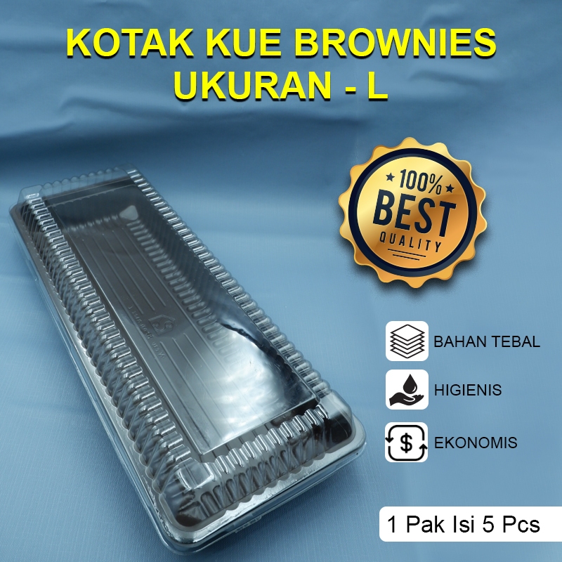 Jual Kotak Kue Plastik Mika Ukuran L Besar Kue Brownies Tray Mika ...