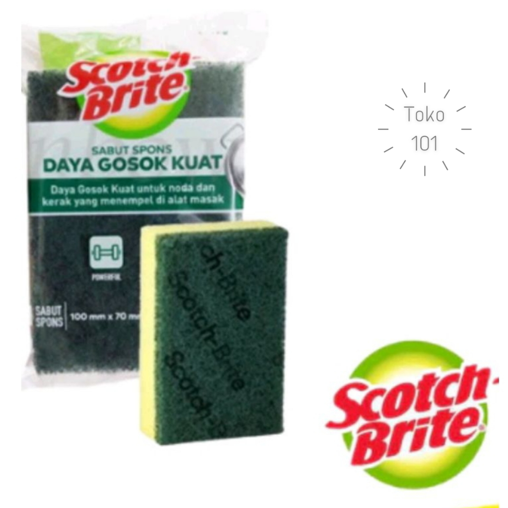 Jual Scotch-brite Sabut Spon Cuci Piring Standar | Shopee Indonesia