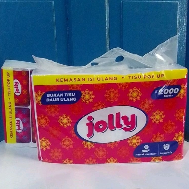 Jual Tisu jolly 1 kg belah 2 / tissue kiloan 1000 gr potong 2 isi ulang ...