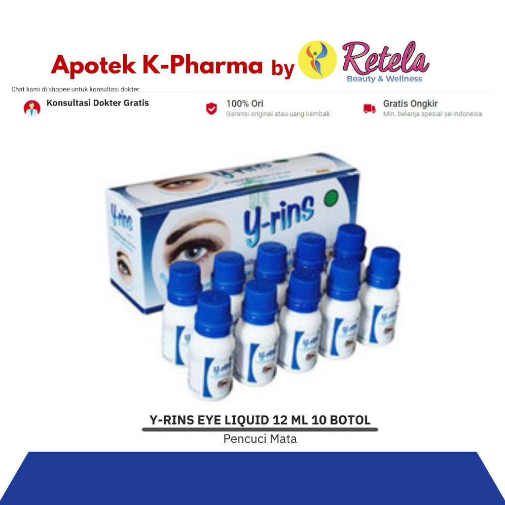 Jual Y-RINS EYE LIQUID 12 ML 1 BOX 10 BOTOL | Shopee Indonesia