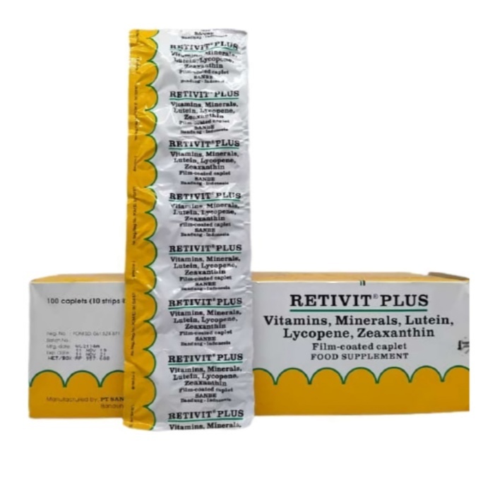 Jual Retivit PLUS @10 Tablet - Vitamin Mata Antioksidan | Shopee Indonesia
