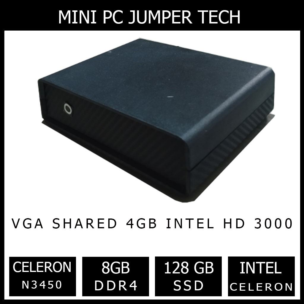 Jual PC MINI CUSTOM JUMPER TECH CELERON QUAD CORE N3450 RAM 8 SSD 128 ...