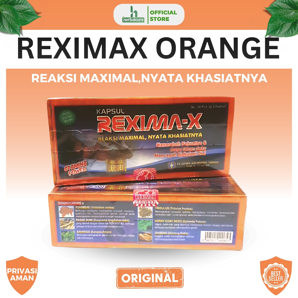 Jual Reximax Orange Obat Kuat Pria Tahan Lama Bikin Tegang Dan Keras Aman Original | Shopee ...