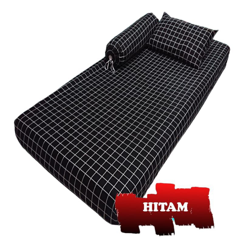 Jual (1 Set Sarung Bantal Guling) Sprei kotak-kotak AESTETIC Emily ...
