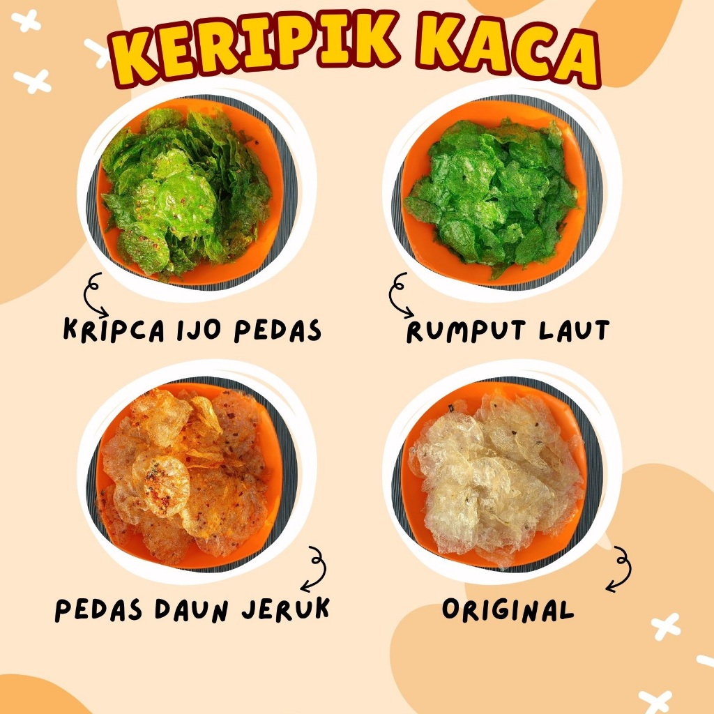 Jual MIRA SNACK - KERIPIK KACA PEDAS Food Snack Pedas Kripca Kripik ...