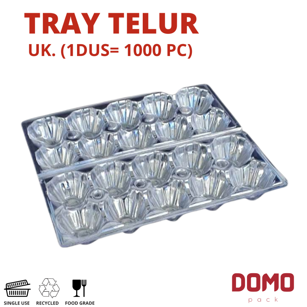 Jual Mika Telur isi 1 dus (isi 1000pc) / Tray Mika Telur / Plastik Mika ...