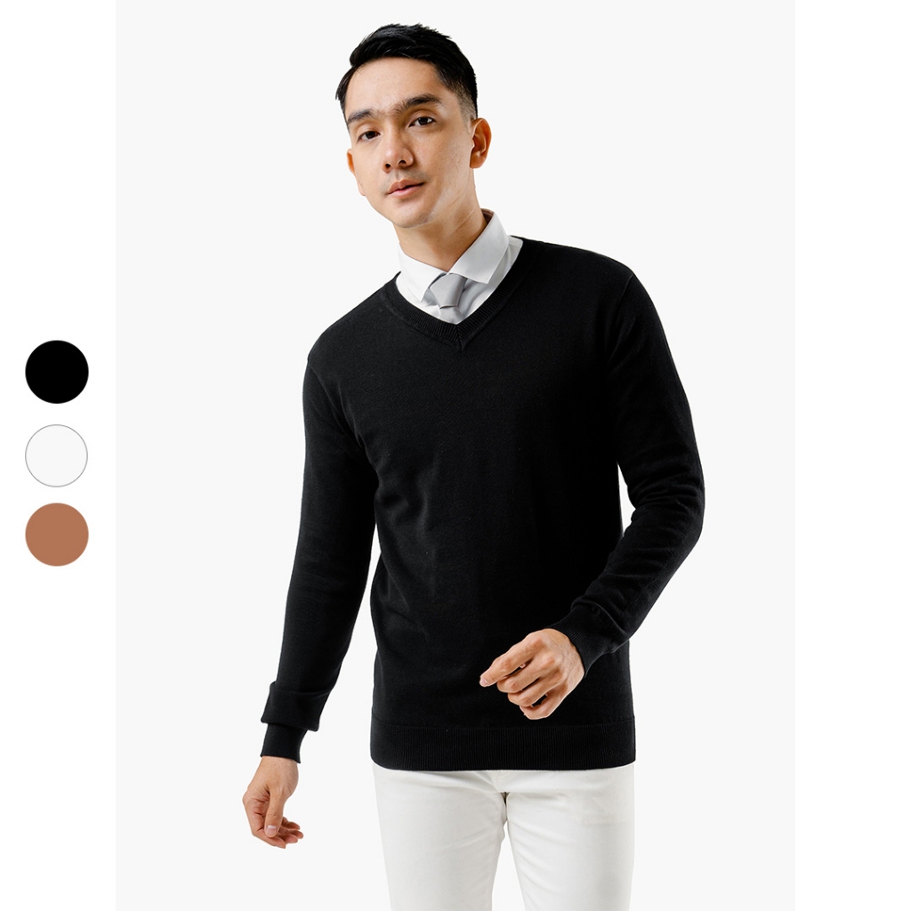 Jual Gomuda Sweater Rajut Pria V-Neck Knitwear | Shopee Indonesia