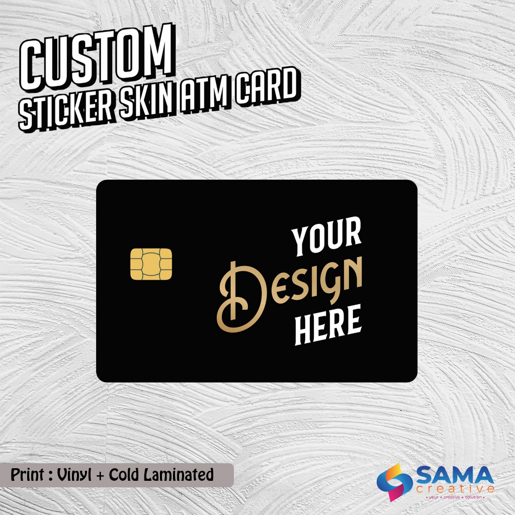 Jual Custom Sticker Skin Card - Vinyl ATM Debit, Credit, Emoney, Flazz ...