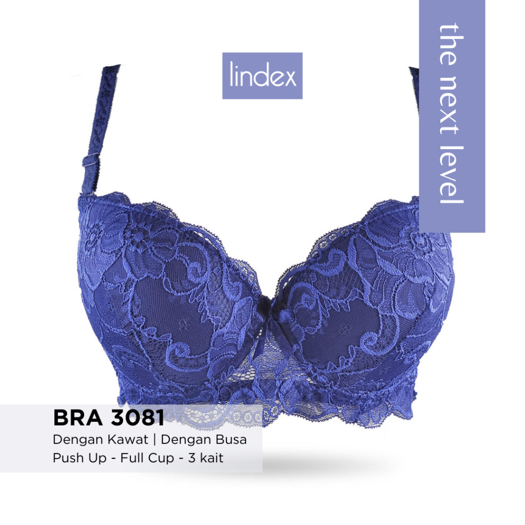 Jual Lindex - Bra Wanita Kawat Full Renda BH Standar Wire Full Cup 3081 ...
