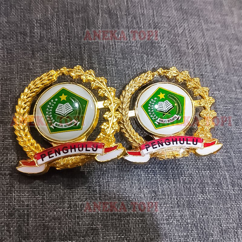 Jual Pin Logo Kemenag Penghulu Pin Bros Penghulu Padi Kapas Pin ...