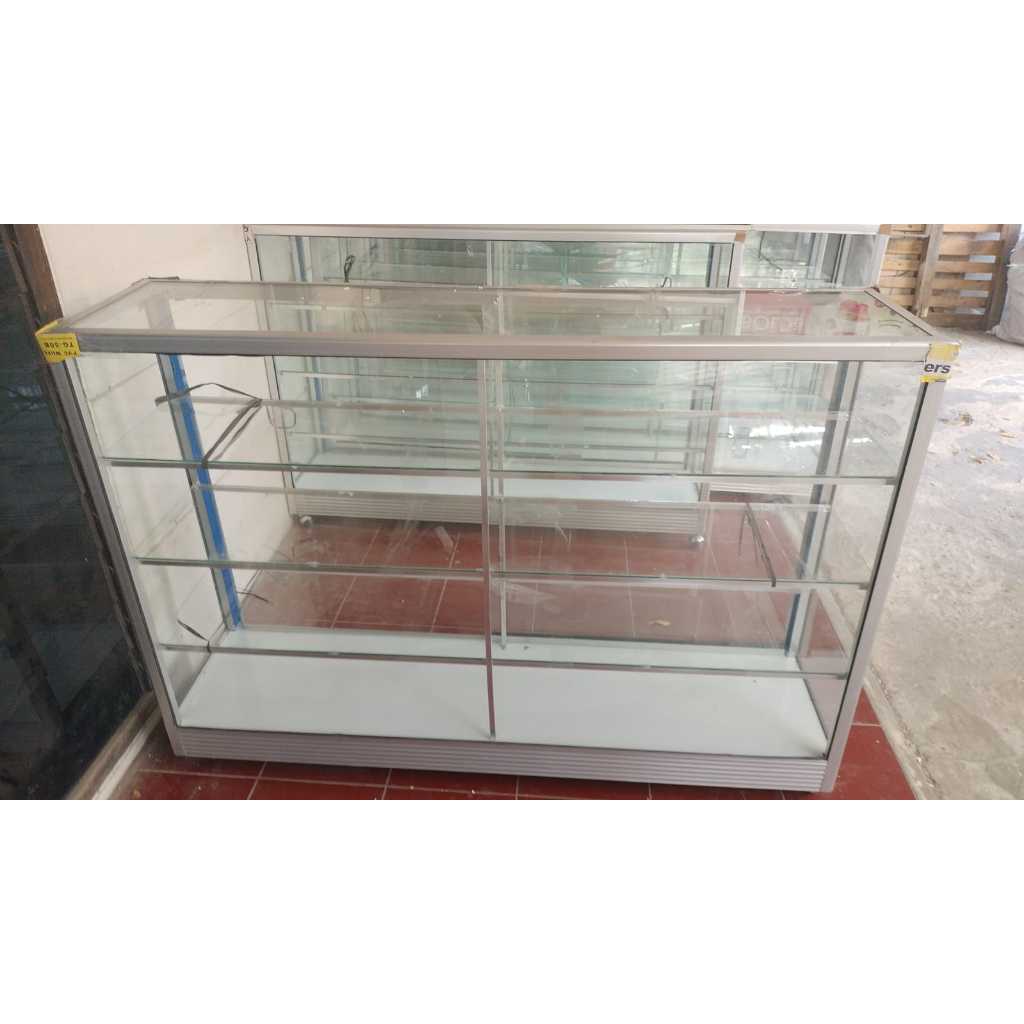 Jual RAK ETALASE KACA 1,5 Meter RODA KURIR TOKO KHUSUS BOGOR | Shopee ...