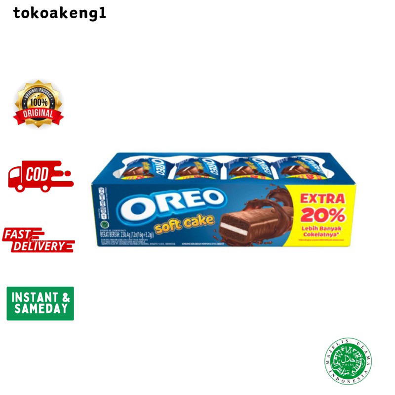 Jual OREO Bolu Softcake Box (16 GR x 12 PCS) | Shopee Indonesia
