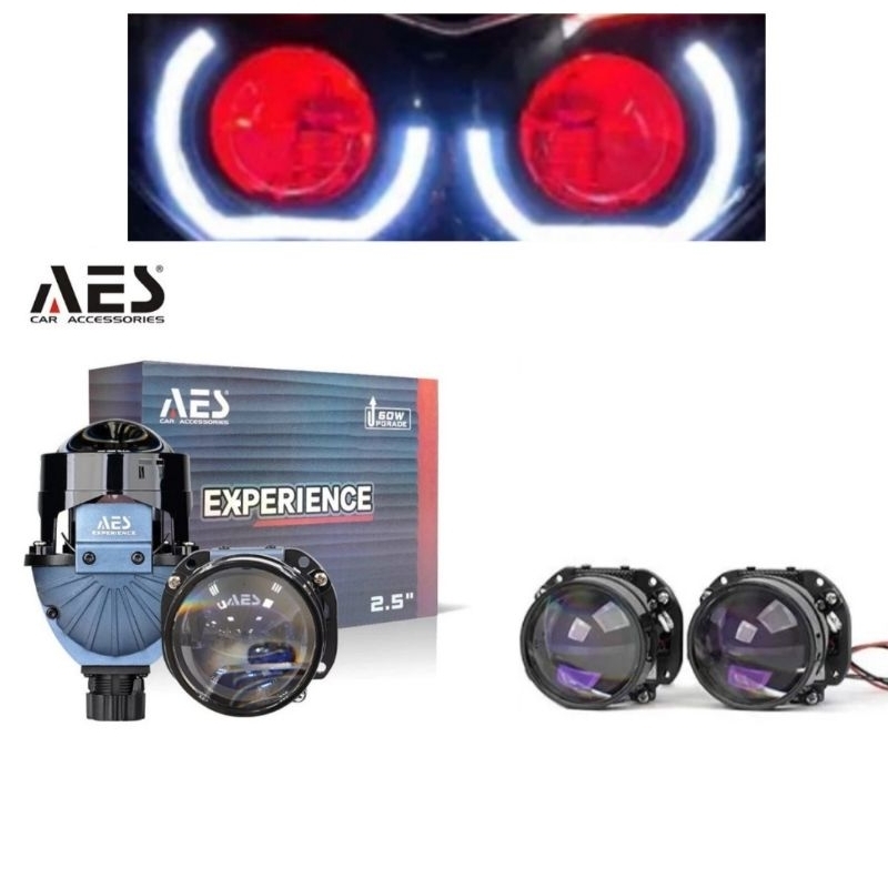 Jual Biled AES Turbo Se Experience 2,5 Inch 60 Watt Bluelens Paket PNP ...