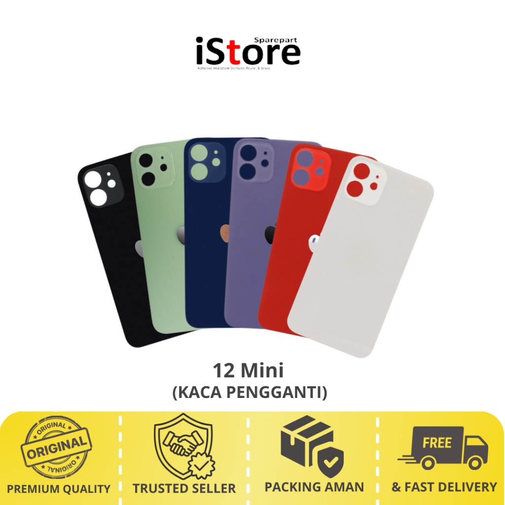 Jual iStore Backglass / Backdoor 12 MINI Kaca Belakang Original Quality ...