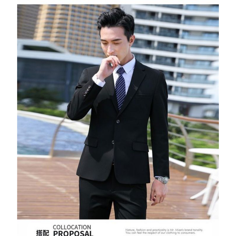 Jual Setelan Jas Pria 2IN1/Blazer Pria/Jas Formal Pria/Jas Pengantin ...