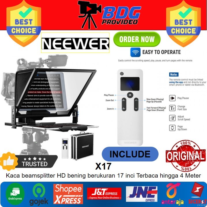 Jual NEEWER X17 ALUMINIUM ALLOY TELEPROMTER/ Pengial Baca 17 Inchi HD ...