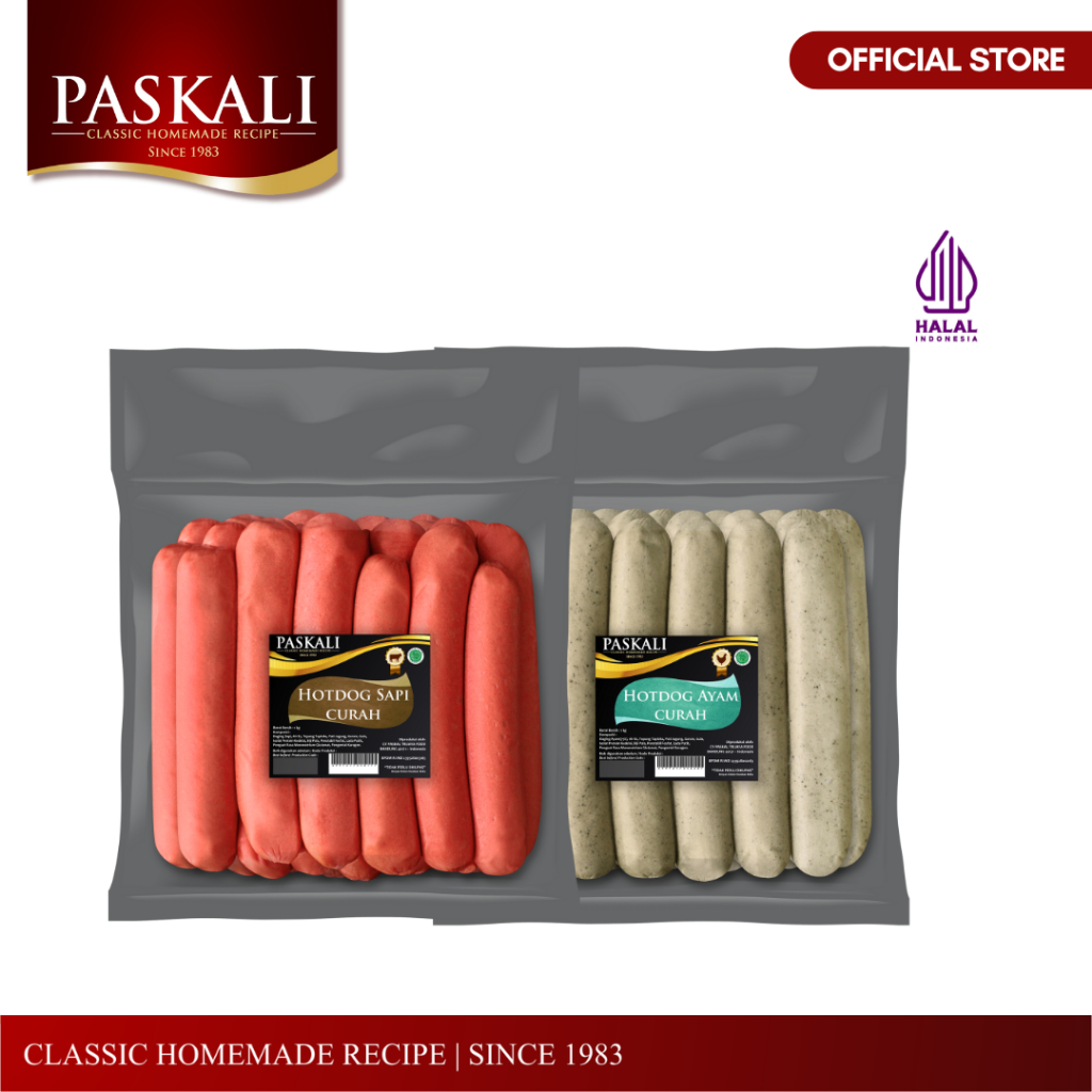 Jual Paskali Pack - Sosis Ayam 1000 gram, Sosis Sapi 1000 gram | Shopee ...