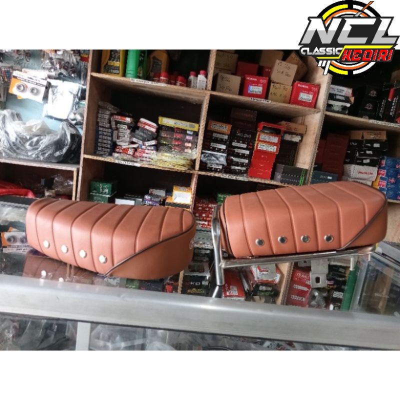 Jual JOK PISAH HONDA C70 C50 COKLAT MOTIF GARIS FUL SET | Shopee Indonesia