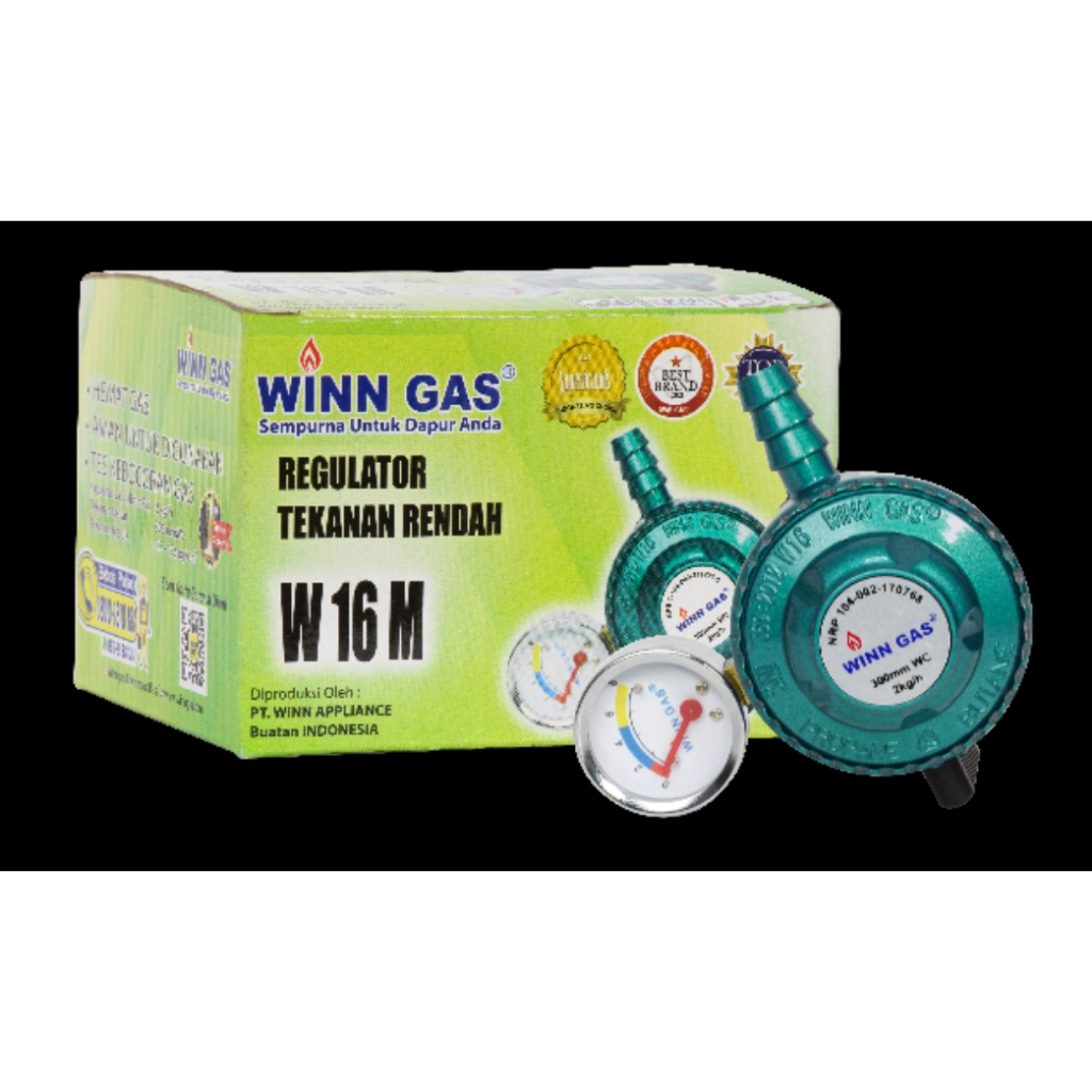 Jual Regulator Winn Gas W-16M Low Pressure. Kepala Gas Winn W 16M ...