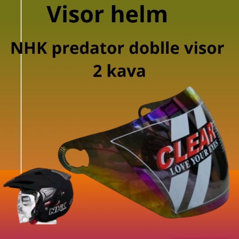 Jual kaca helm visor helm NHK Godzilla / NHK predator doblle visor ...