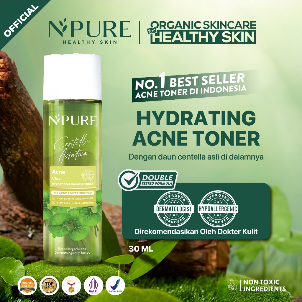 Jual NPURE Toner Cica Acne Toner 30ml / Acne Toner / Toner Kulit ...