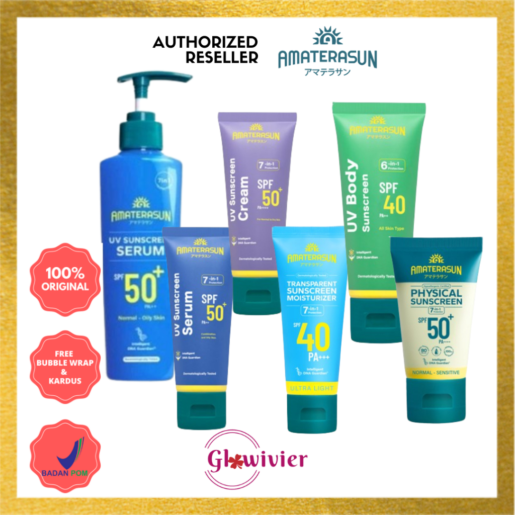 Jual AMATERASUN UV Body Sunscreen SPF 40 PA++ / UV Sunscreen Cream SPF 50+ PA++++ / UV Sunscreen ...