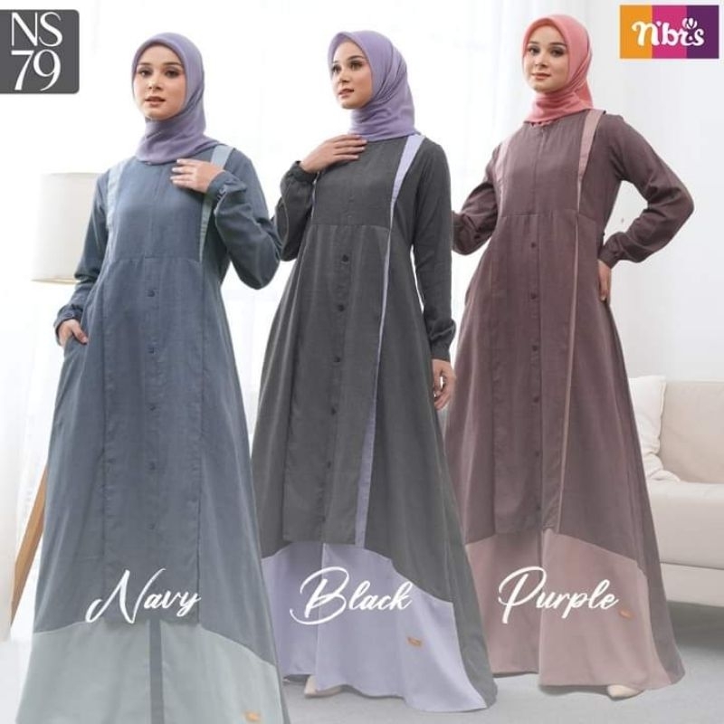 Jual GAMIS NIBRAS NS 079 BY NIBRAS PROMO SALEE SER 110 | Shopee Indonesia