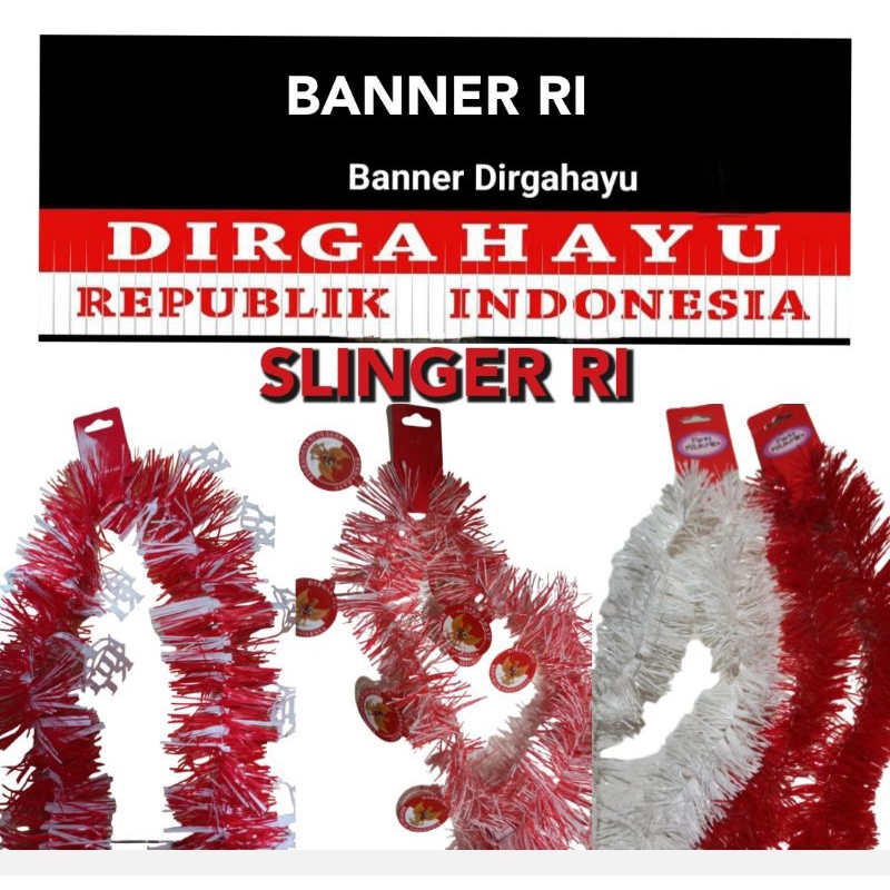 Jual SLINGER MERAH PUTIH / RUMBAI MERAH PUTIH HUT RI / BANNER DIRGAHAYU ...