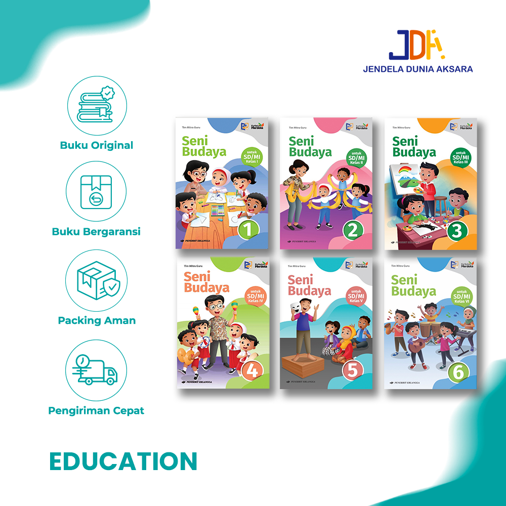 Jual Buku - Seni Budaya SD/MI Kelas 1, 2, 3, 4, 5, 6 Kurikulum Merdeka - Erlangga | Shopee Indonesia
