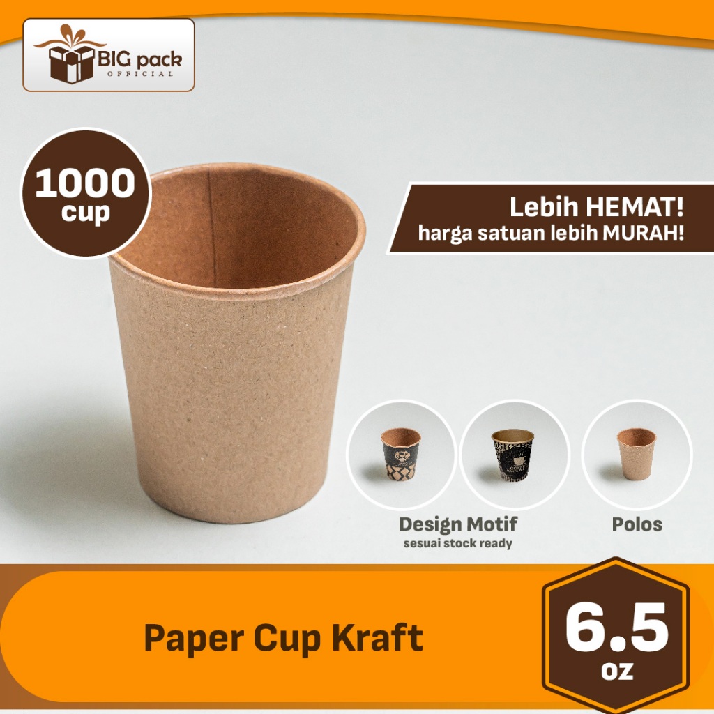 Jual [1DUS] Paper Cup 6,5 Oz / Gelas Kertas Tahan Panas untuk Kopi Teh - Polos/Motif | Shopee ...