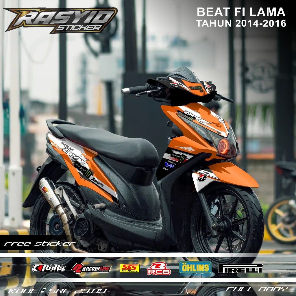 Jual COD Decal Sticker Full Body Honda Beat fi Old Lama 2013 2014 2015 ...