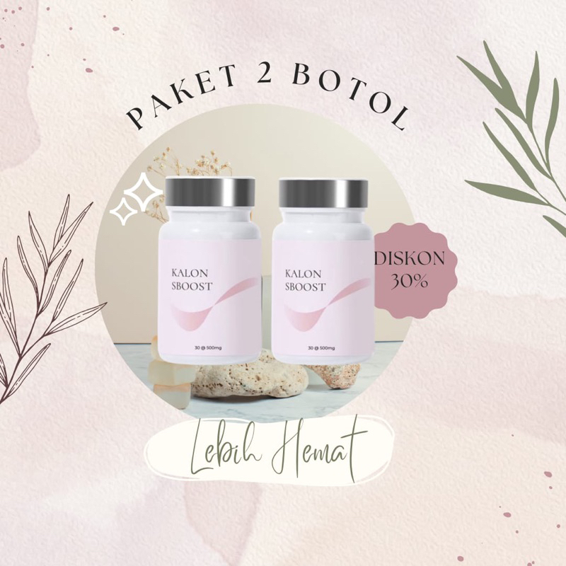 Jual Paket 2 Botol Kalon Sboost Premium Herbal Original | Shopee Indonesia